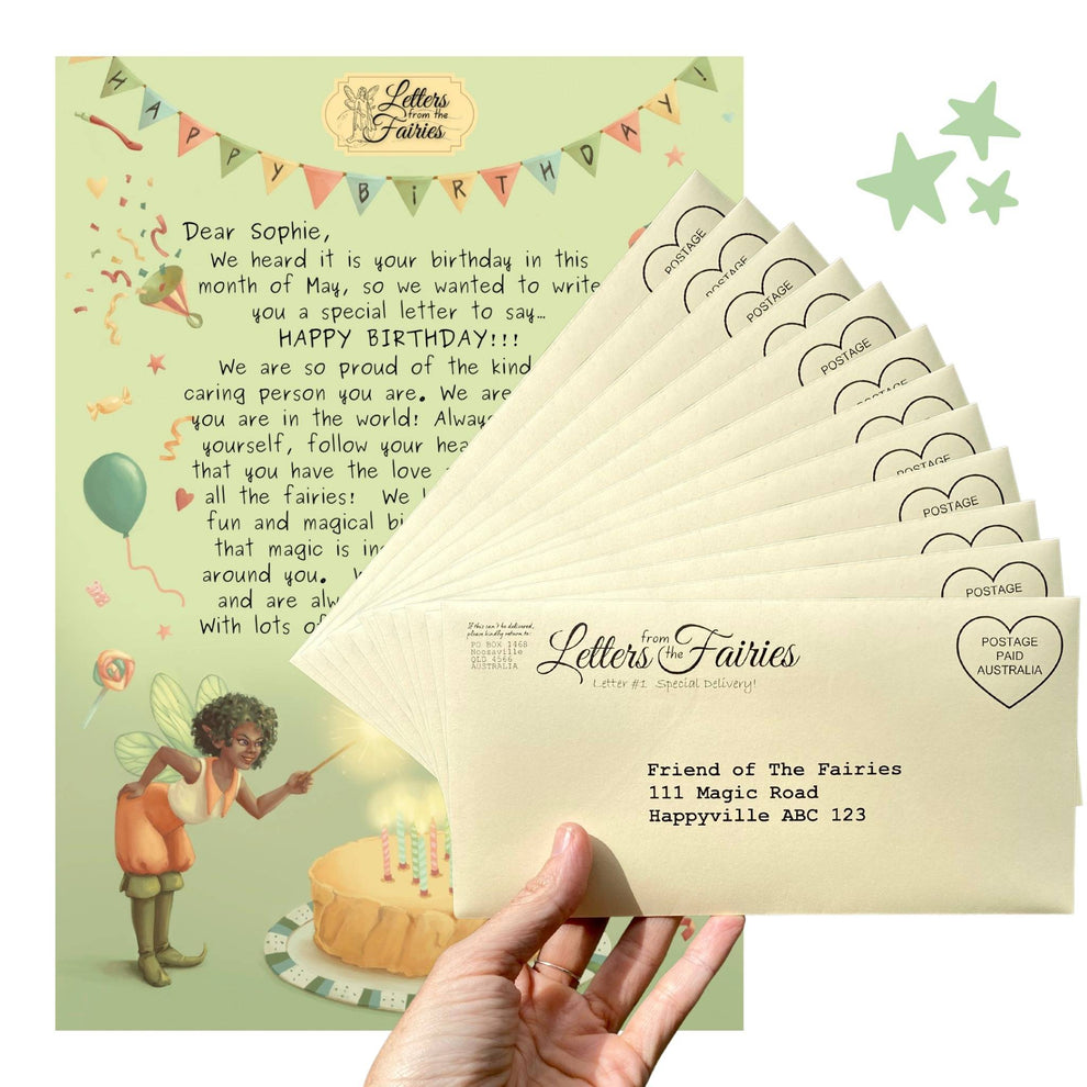 1 Year Gift Subscription + Birthday Letter – Letters From The Fairies